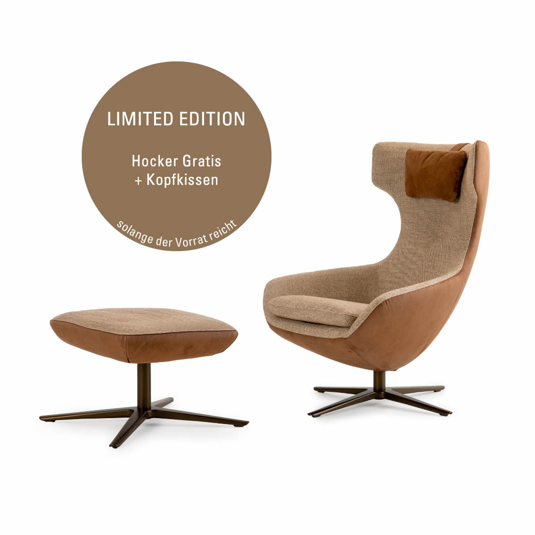 Leolux Caruzzo Sessel Limited Edition Aktion Drifte Wohnform
